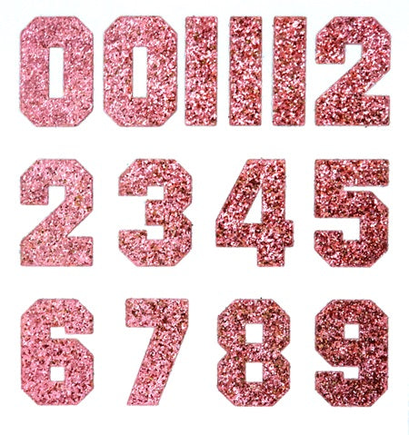 Number Glitter Stickers Homecoming Supplies