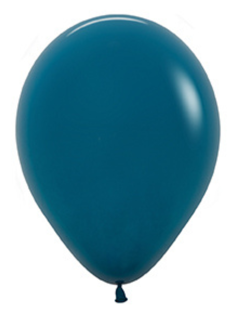5 Inch Sempertex Deep Teal Latex Balloons | 100 Count - Wholesale Balloons