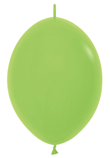 6 Inch Sempertex Deluxe Key Lime Link-O-Loon Latex Balloons | 50 Count