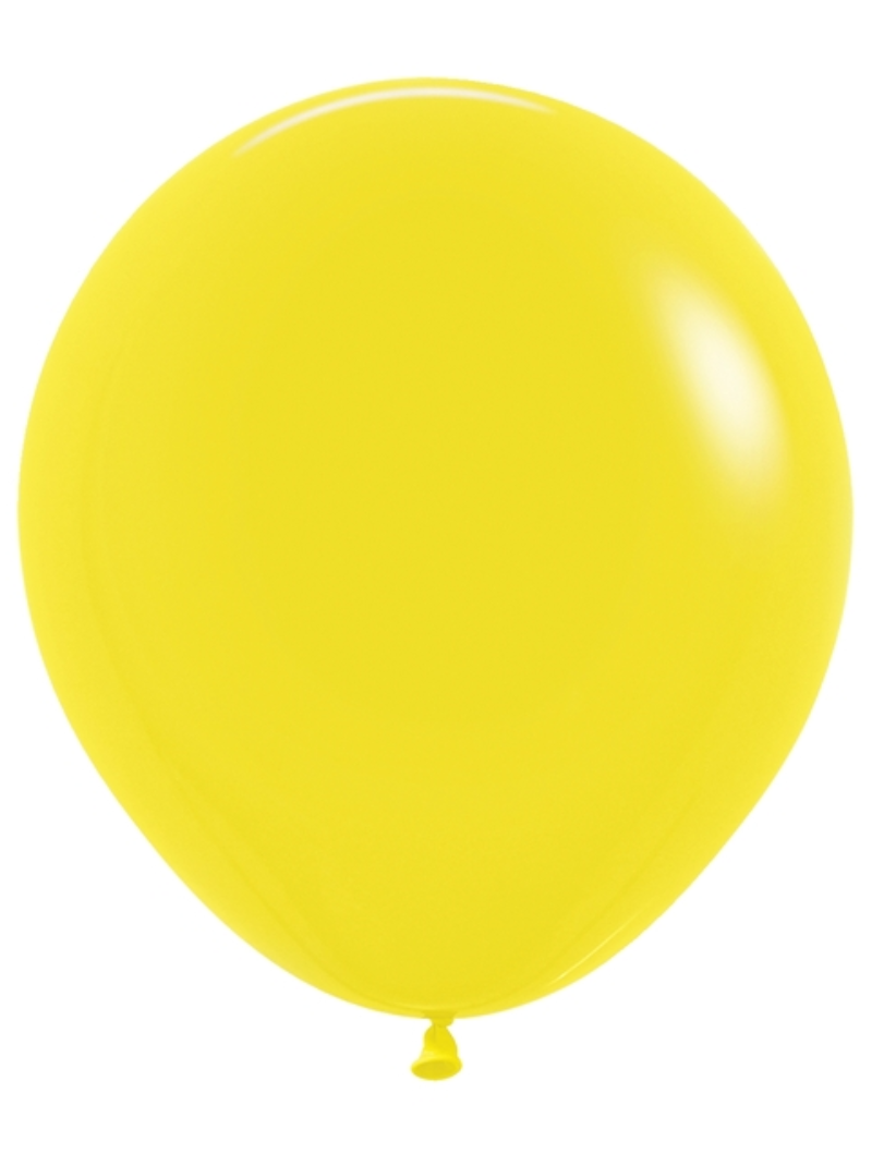 18 Inch Sempertex Fashion Yellow Latex Balloons | 25 Count - Wholesale ...