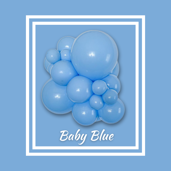 11 Inch TUFTEX Baby Blue Latex Balloons | 100 Count - Wholesale Balloons