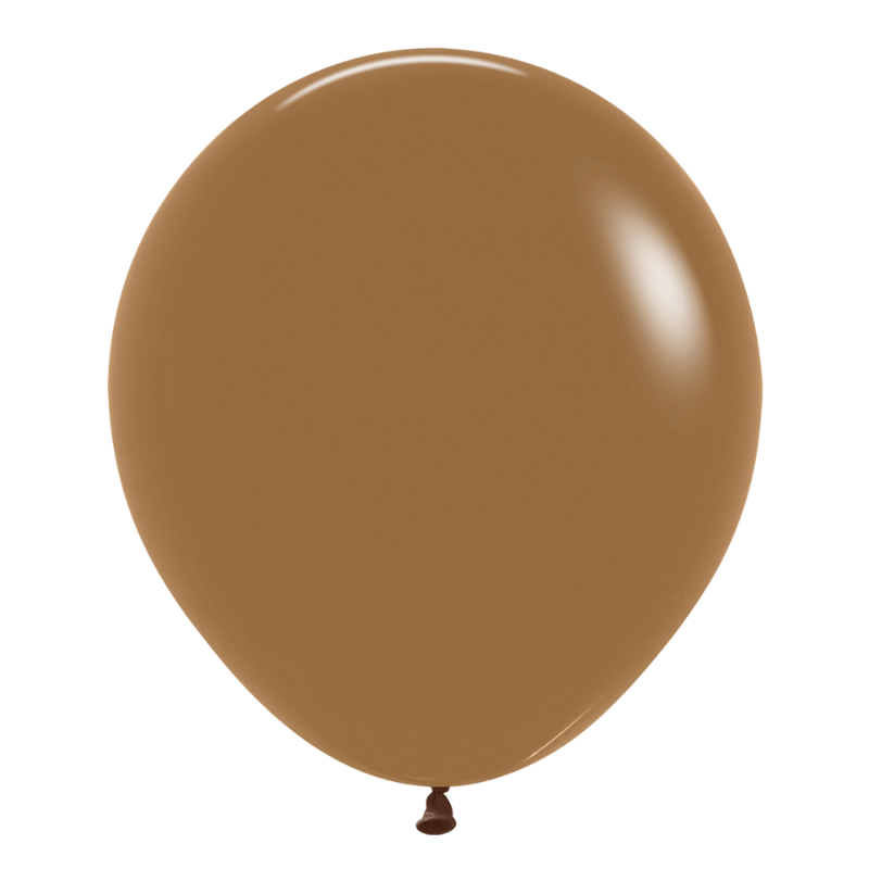18 Inch Sempertex Deluxe Mocha Latex Balloons | 25 Count - Wholesale ...
