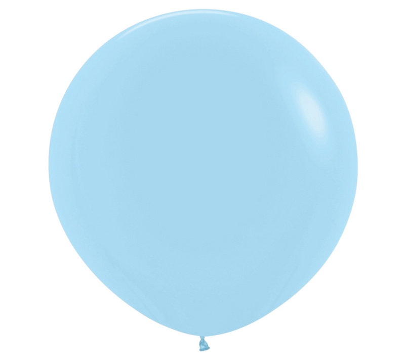 24 Inch Sempertex Pastel Matte Blue Latex Balloons | 10 Count ...