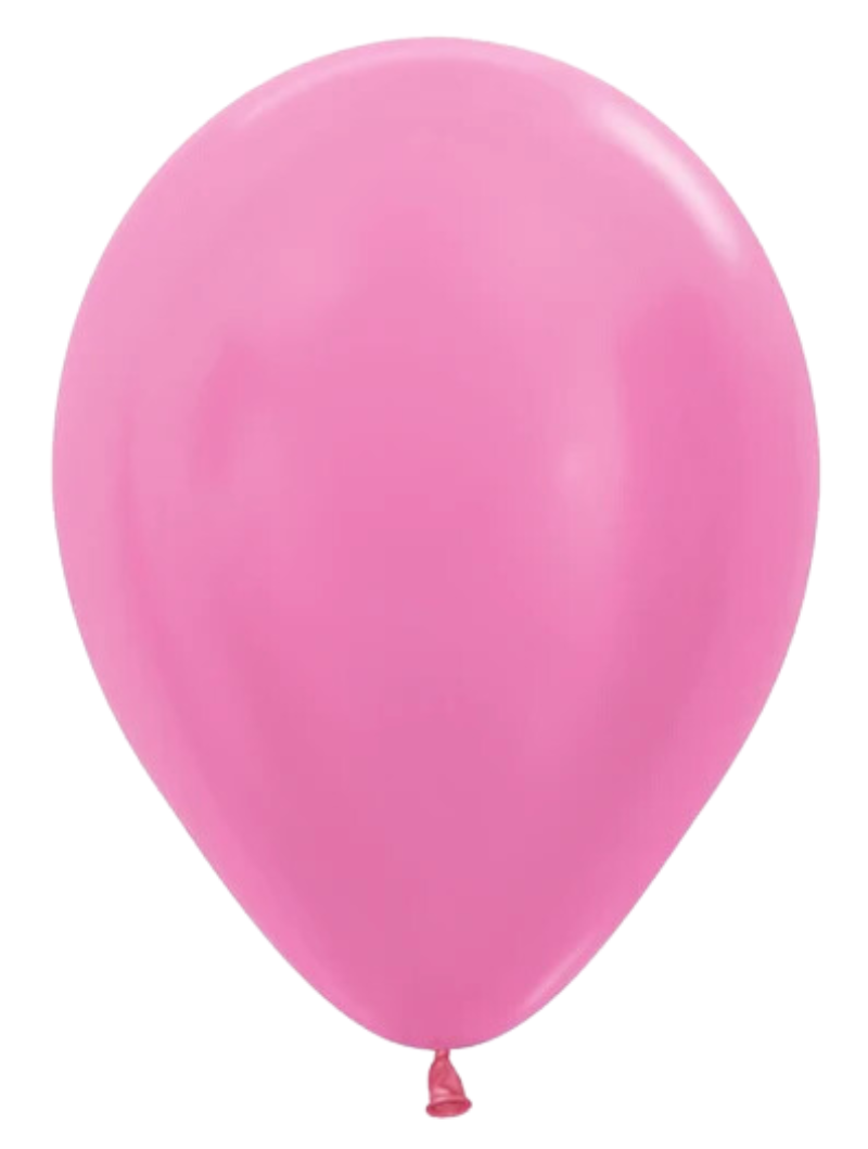 5 Inch Sempertex Satin Pearl Fuchsia Latex Balloons | 100 Count ...