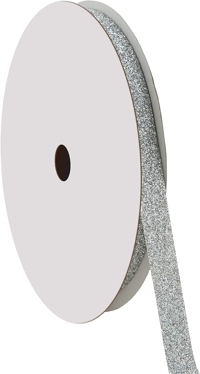 Berwick Offray #3 Sparklet Ribbon Glitter Ribbon 5/8" x 50 Yards | 1 ...