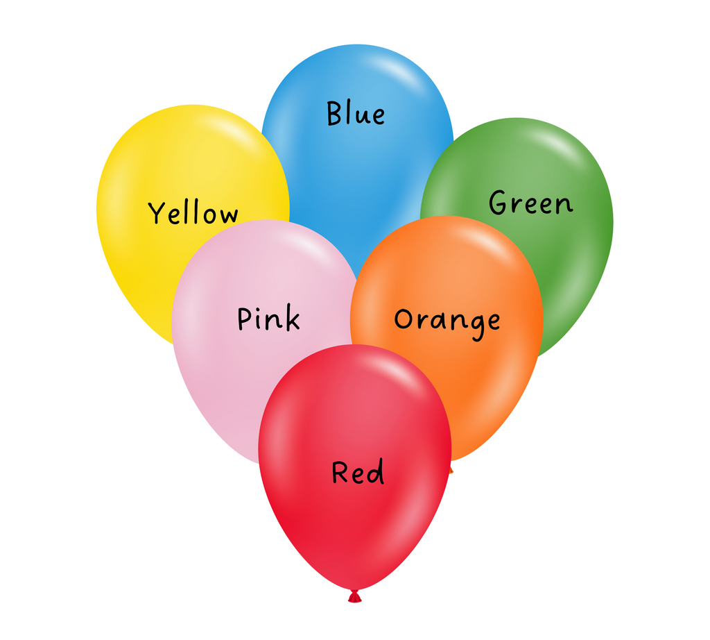 17" TUFTEX Standard With White Assortment Latex Balloons | 50 Count ...