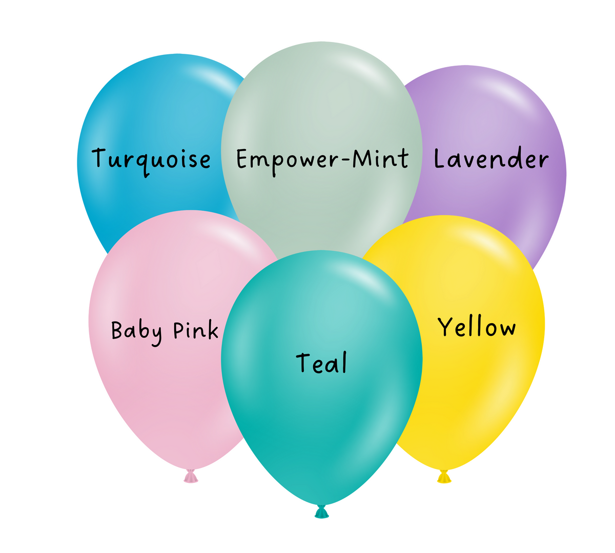 17" TUFTEX Pastel Assortment Latex Balloons | 50 Count - Wholesale Balloons