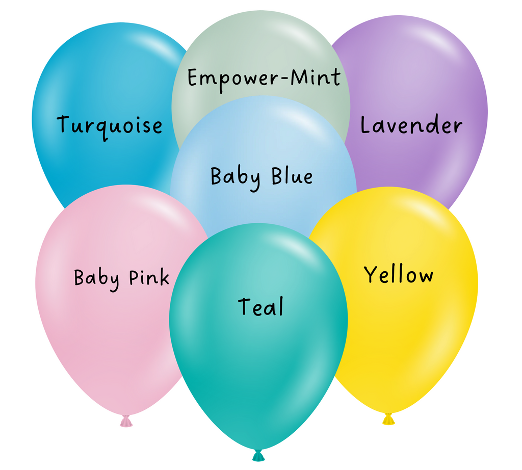 17" TUFTEX Pastel Assortment Latex Balloons | 72 Count - Wholesale Balloons
