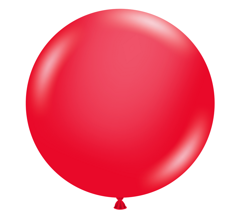 24 Inch TUFTEX Red Latex Balloons | 25 Count - Wholesale Balloons