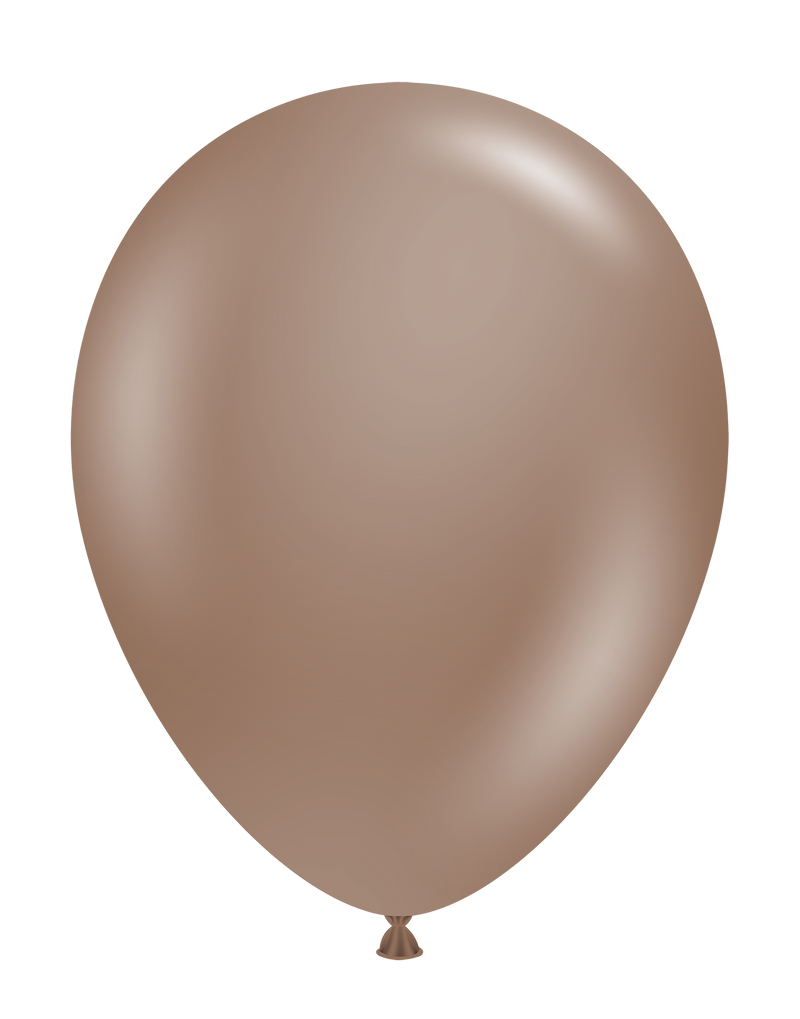 17 Inch TUFTEX Cocoa - Light Brown Latex Balloons | 72 Count ...