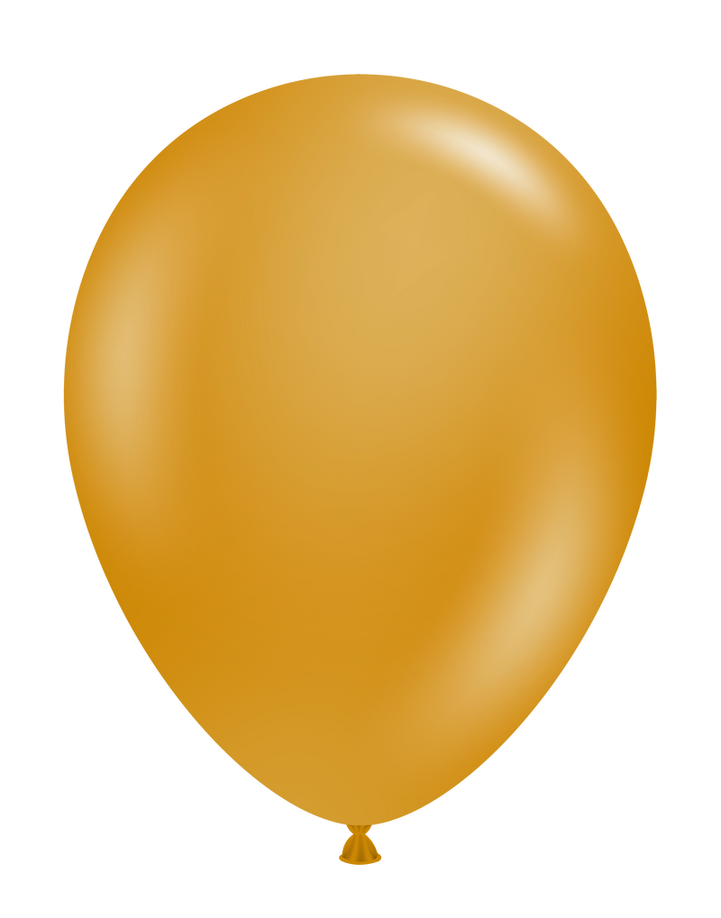 17 Inch Tuftex Metallic Pearlized Gold Latex Balloons | 50 Count ...