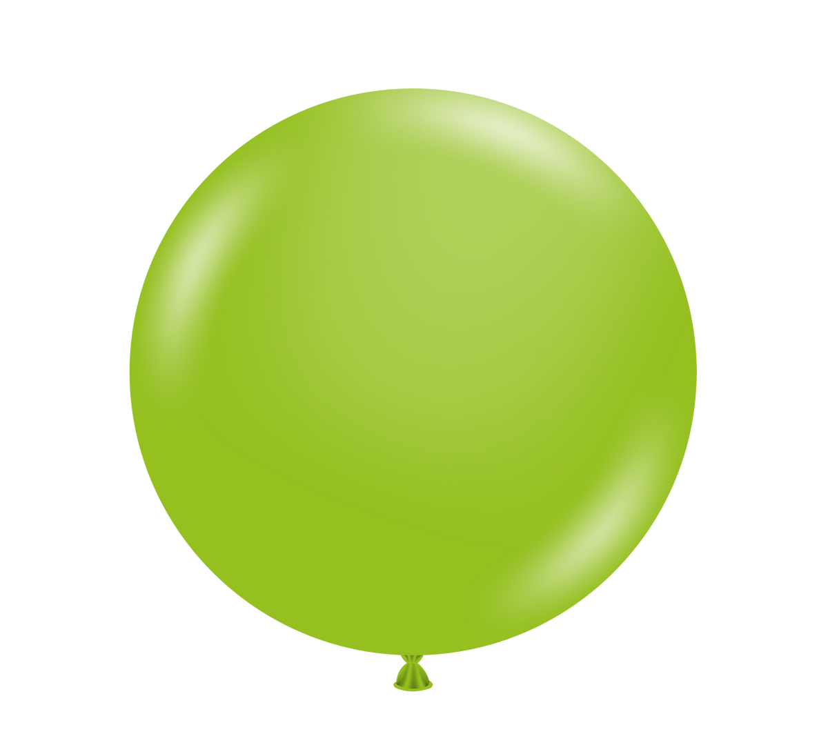 24 Inch TUFTEX Lime Green Latex Balloons | 25 Count - Wholesale Balloons