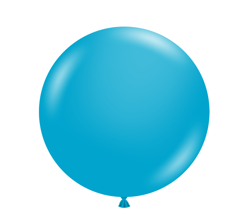 24 Inch TUFTEX Turquoise Latex Balloons | 25 Count - Wholesale Balloons ...