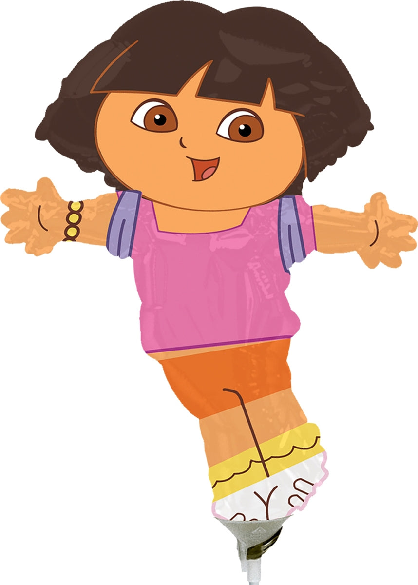 Anagram 14" Dora The Explorer Foil Airfill Balloon | Buy 5 Or More Save 20%