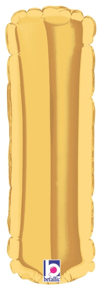 Betallic 7" | 14"| 34" Gold Letter Foil Balloon- Megaloons Letters A-Z ...