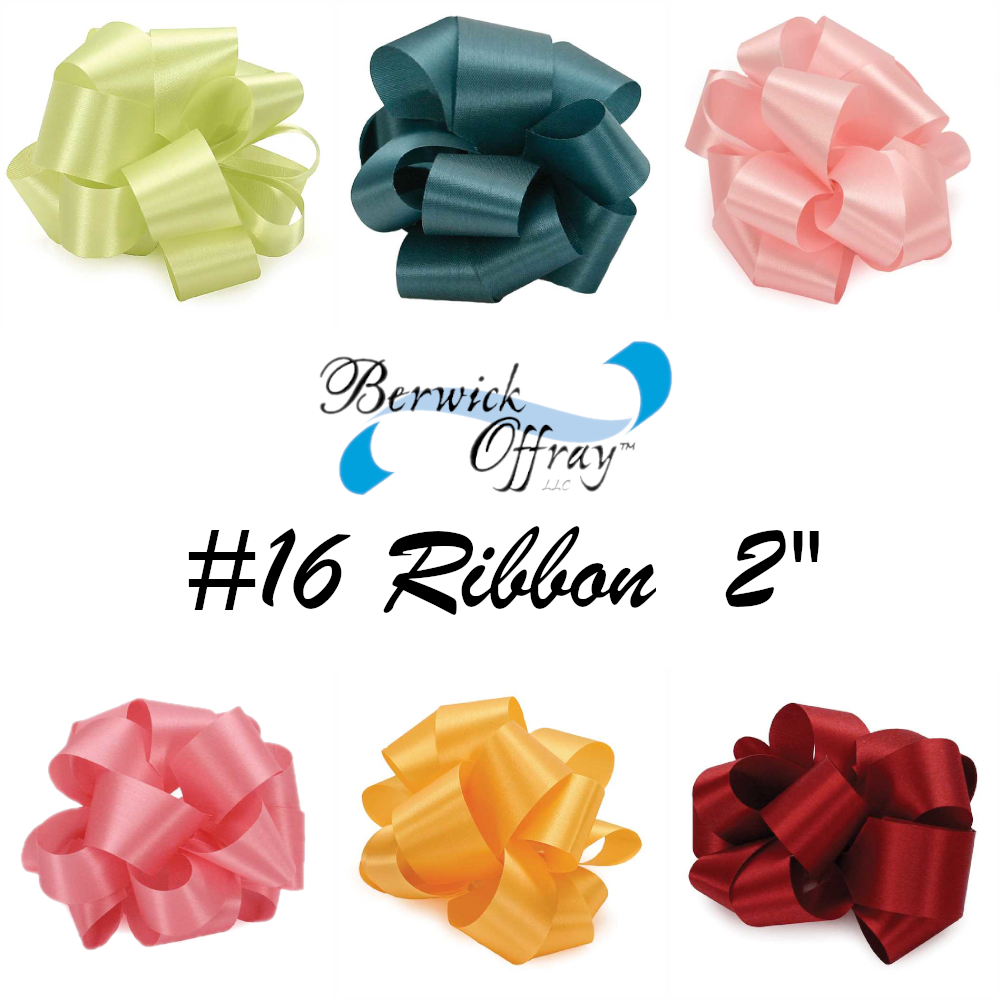 Berwick Offray #16 Satin Acetate Ribbon - 2 Inches Wide, 100 Yards Long ...