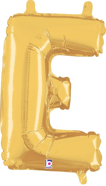 Betallic 7" | 14"| 34" Gold Letter Foil Balloon- Megaloons Letters A-Z ...