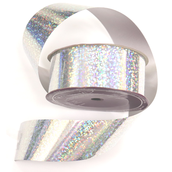 #9 Holographic Ribbon | 1 1/4" x 25 Yards - Wholesale Homecoming Supplies