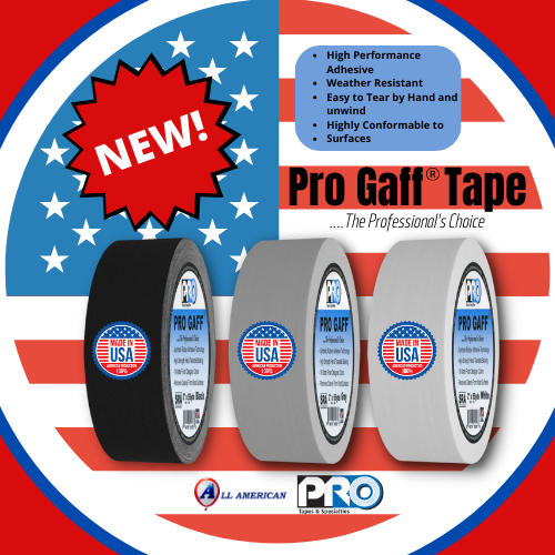 Pro Tapes Pro Gaff® Tape (Gaffer Tape) - 2" Wide x 55 Yards Long | 1 ...